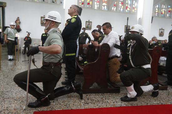 Police Officers Take Part Religious Ceremony Editorial Stock Photo ...