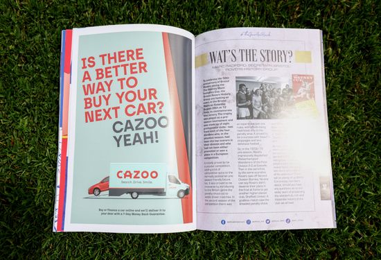 Cazoo Programme Advert Editorial Stock Photo - Stock Image | Shutterstock