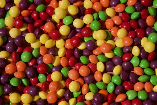 Colourful Rainbow Sweets Skittles Jenile Thames Editorial Stock Photo ...