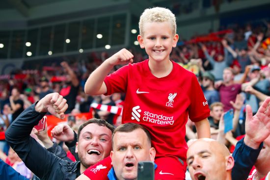 Young Liverpool Fan Celebrates His Teams Editorial Stock Photo - Stock ...