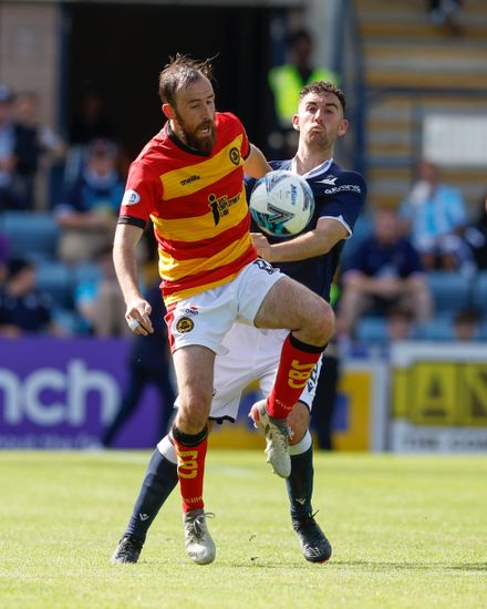 Stuart Bannigan Partick Thistle Challenges Ball Editorial Stock Photo ...