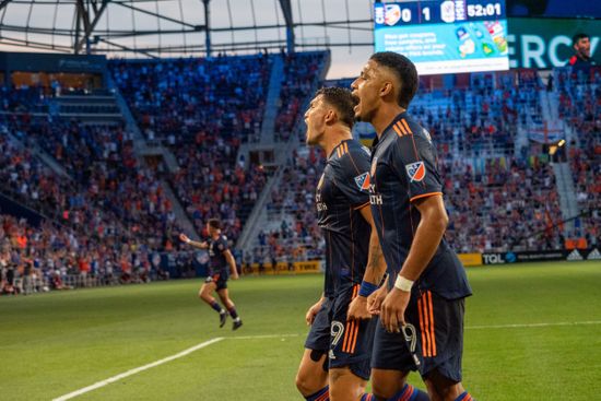 Fc Cincinnati Attackers Brandon Vazquez Brenner Editorial Stock Photo ...