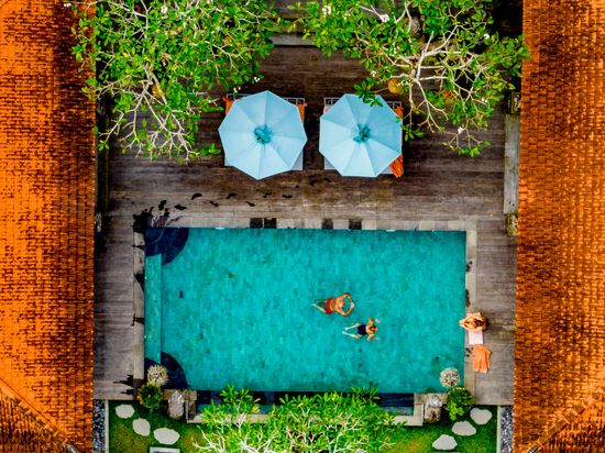 Bali Ubud Swimming Pool Resort Indonesia Editorial Stock Photo - Stock ...