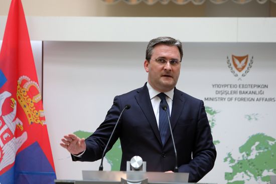 Serbian Foreign Minister Nikola Selakovic His Editorial Stock Photo ...