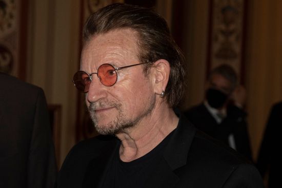 Bono Irish Singersongwriter Meets Members Capitol Editorial Stock Photo ...
