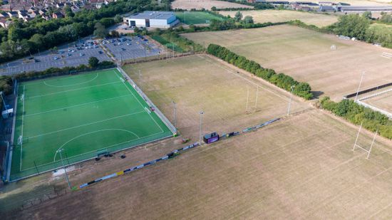 Parched Pitch Ely Rugby Club Cambridgeshire Editorial Stock Photo ...