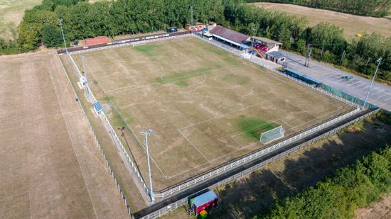Parched Pitch Ely City Football Club Editorial Stock Photo - Stock ...