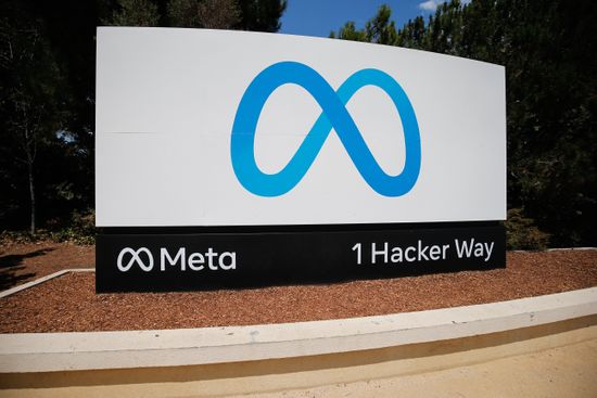 Logo Meta Set Outside Headquarters Meta Editorial Stock Photo - Stock ...
