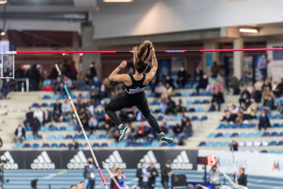 Laurie Choteau Pole Vault Women During Editorial Stock Photo - Stock ...