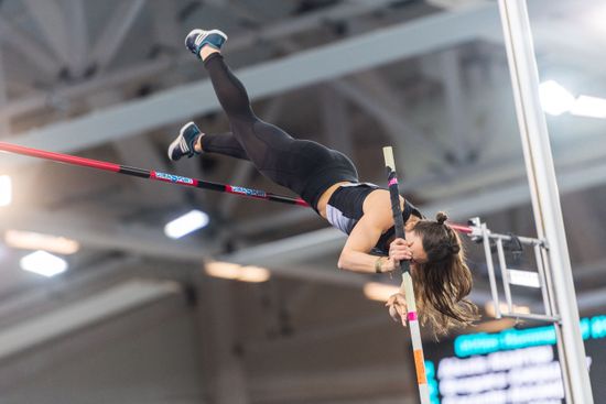 Laurie Choteau Pole Vault Women During Editorial Stock Photo - Stock ...