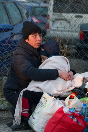 Ukrainian Refugees Reunited Their Loved Ones Editorial Stock Photo ...
