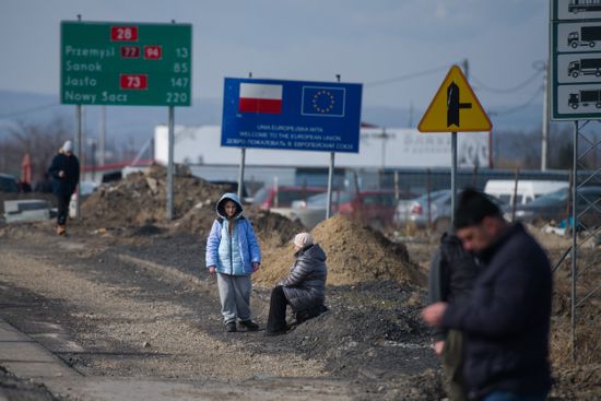 Ukrainian Refugees Reunited Their Loved Ones Editorial Stock Photo ...
