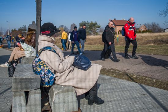Ukrainian Refugees Reunited Their Loved Ones Editorial Stock Photo ...