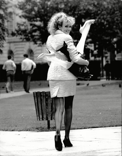 Model Wearing Stockings New Charnos Range Editorial Stock Photo - Stock ...