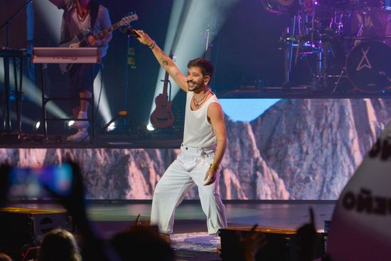 Colombian Singer Camilo Performs During His Editorial Stock Photo ...