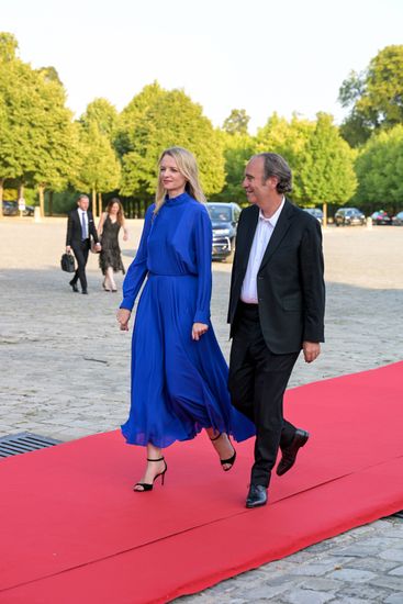 Iliad Ceo Xavier Niel Wife Delphine - Foto de stock de contenido ...