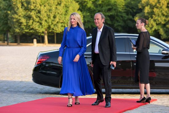 Iliad Ceo Xavier Niel Wife Delphine - Foto de stock de contenido ...