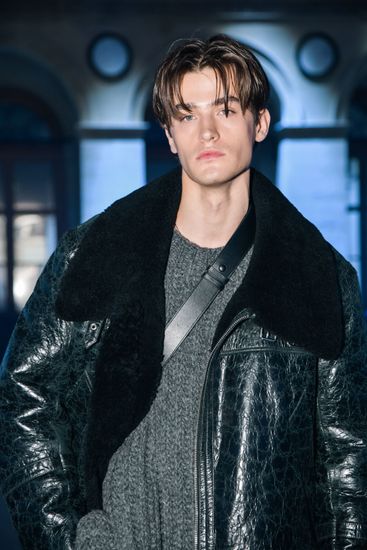 Karolis Inokaitis Attend Ami Front Row Editorial Stock Photo - Stock ...
