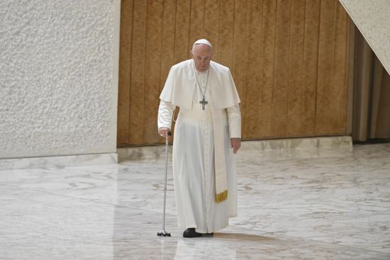 Pope Francis Walking Cane Arrives Lead Editorial Stock Photo - Stock ...