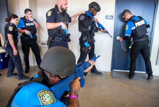 Miamidade Police Officers Participate Functional Active Editorial Stock ...