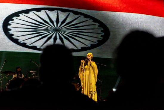 Harshdeep Kaur Indian Playback Singer Performing Editorial Stock Photo ...