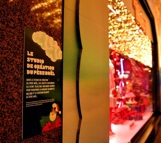 Christmas Illuminations Parisian Big Stores Boulevard Editorial Stock ...
