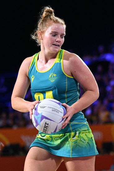 Steph Wood Australia Action During Netball Editorial Stock Photo ...