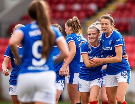 Rangers Womens Forward Brogan Hay Celebrates Editorial Stock Photo ...