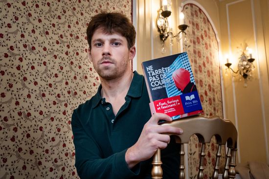 French Writer Mathieu Palain Poses After Editorial Stock Photo - Stock ...