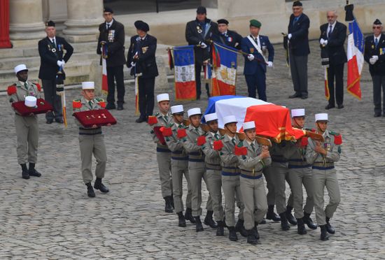 Hubert Germains Coffin National Memorial Service Editorial Stock Photo ...