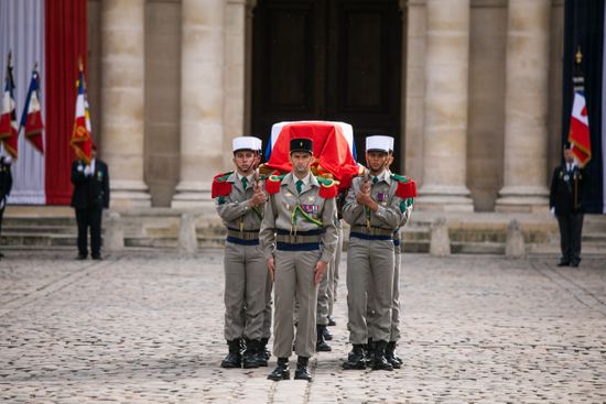 Hubert Germains Coffin National Memorial Service Editorial Stock Photo ...