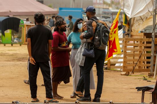 Protesters React While They Prepare Vacate Editorial Stock Photo ...