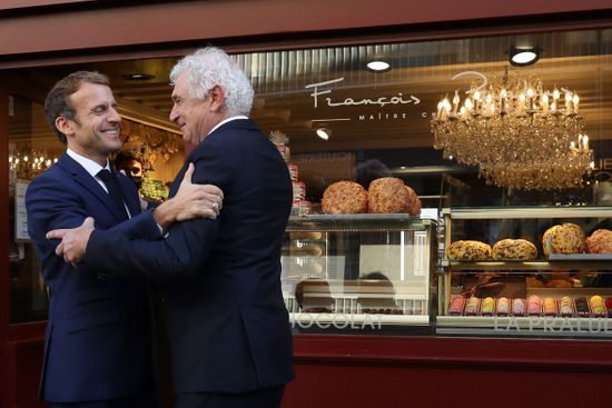 French President Emmanuel Macron Awards Chocolate Editorial Stock Photo ...