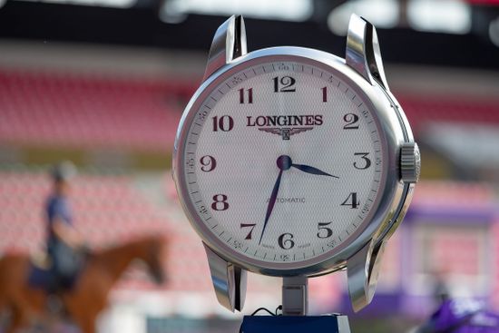 Longines Clock Arena Editorial Stock Photo - Stock Image | Shutterstock