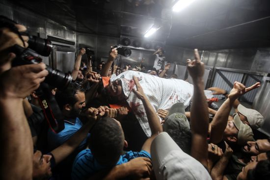 Palestinians React They Remove Corpse One Editorial Stock Photo - Stock ...