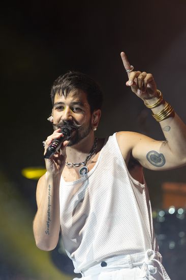Colombian Singer Camilo Performs During His Editorial Stock Photo ...