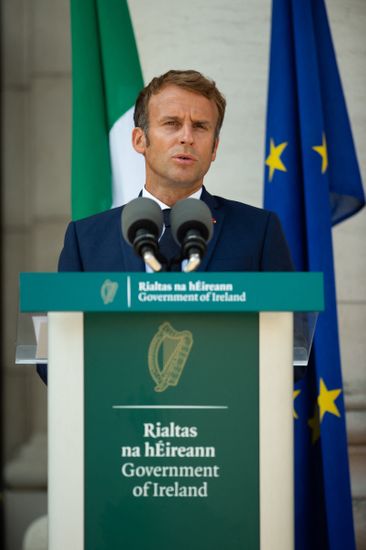 French President Emmanuel Macron Ireland Prime Editorial Stock Photo ...