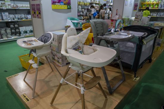 Baby Feeding Table On Display International Editorial Stock Photo ...