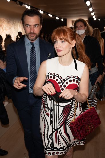 Jessica Chastain Attending Photocall Prior Christian Editorial Stock ...