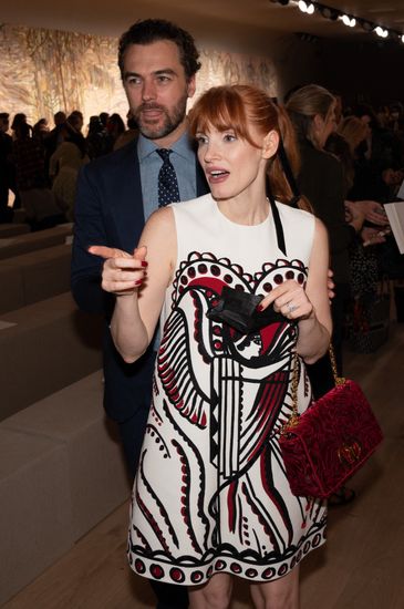 Jessica Chastain Attending Photocall Prior Christian Editorial Stock ...
