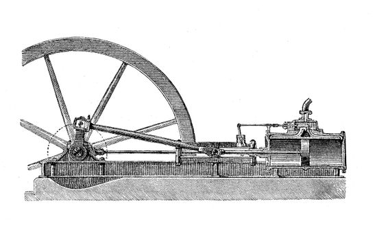 Horizontal Steam Engine Base Plate 1880 Editorial Stock Photo - Stock ...