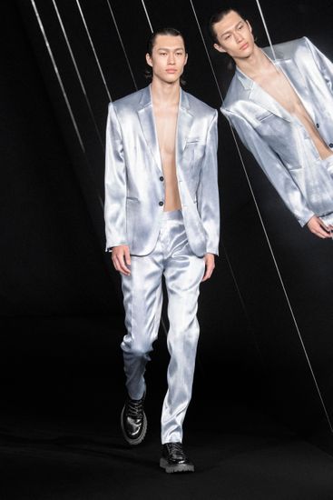 Handout Model Walks Runway During Azzaro Editorial Stock Photo - Stock ...
