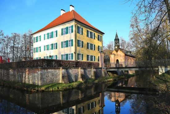 Historic Sisi Castle Unterwittelsbach Near Aichach Editorial Stock ...