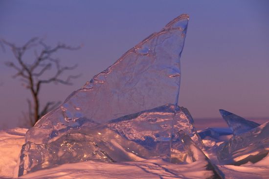 Clear Ice Wind Blasted Pressure Ridge Editorial Stock Photo - Stock ...