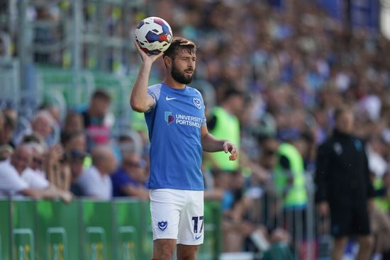 Portsmouth Defender Joe Rafferty During Efl Editorial Stock Photo ...