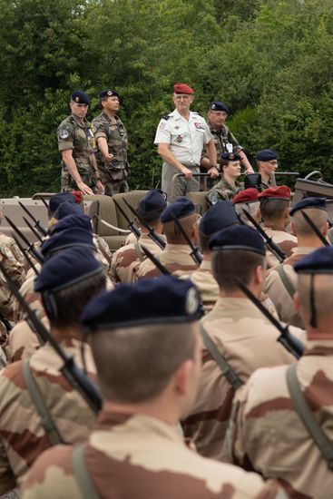 Top Brass Officer Inspecting Troops On Editorial Stock Photo - Stock ...