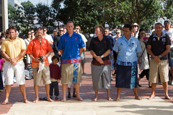 Captains Vaka Ceremonial Departure Vaka Traditional Editorial Stock ...