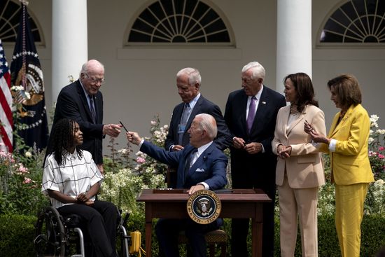 Us President Joe Biden Gives Pen Editorial Stock Photo - Stock Image ...