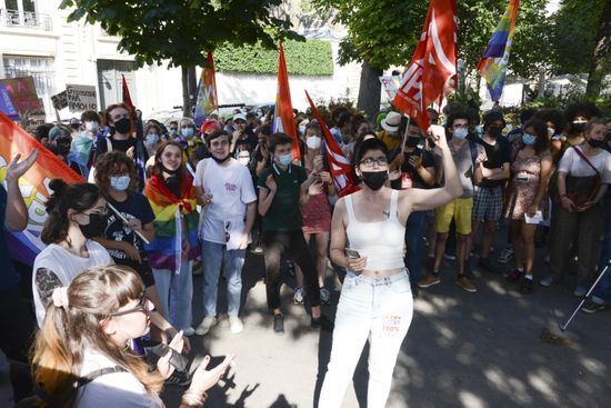 Gathering Lgbt Activists Near National Assembly Editorial Stock Photo ...