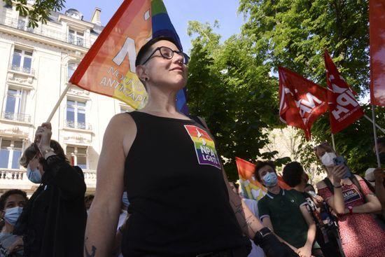 Gathering Lgbt Activists Near National Assembly Editorial Stock Photo ...